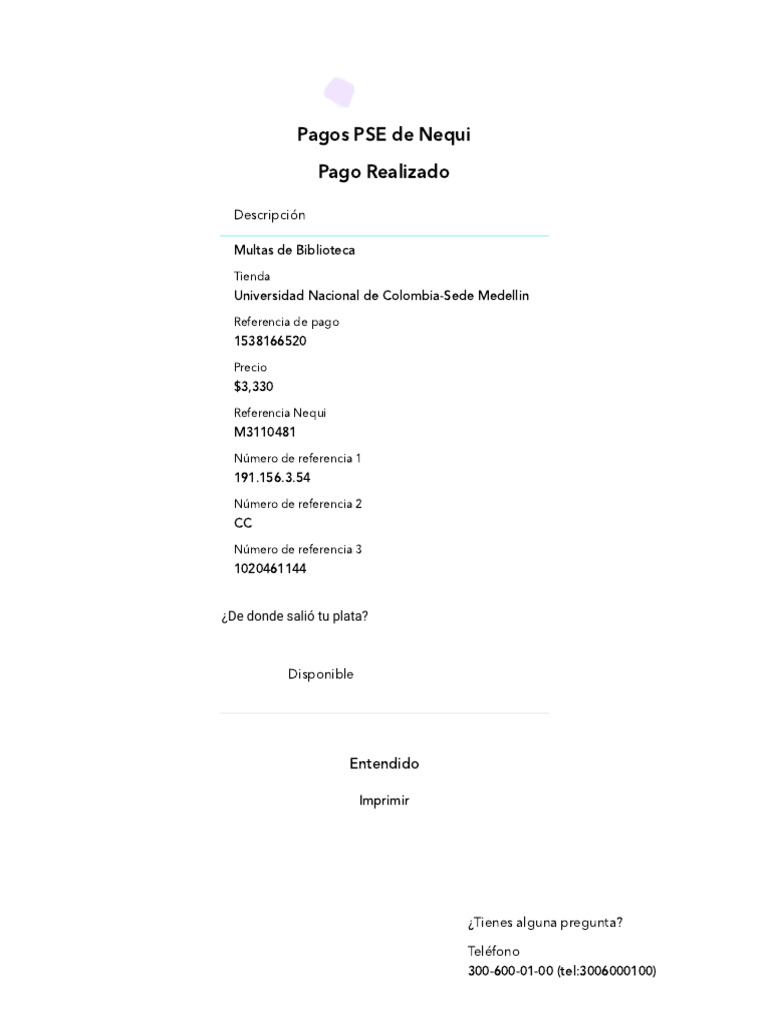 Pago Multa Unal | PDF