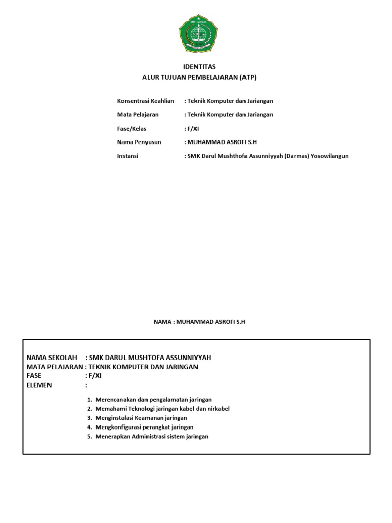 CP TP Atp TKJ 11 2024 | PDF