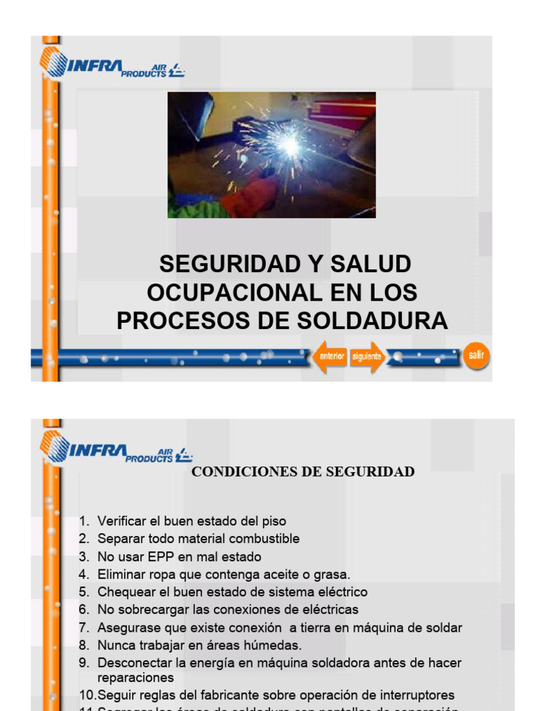 Seguridad y Salud Ocupacional en Procesos de Soldadura | PDF | Soldadura | Construcción