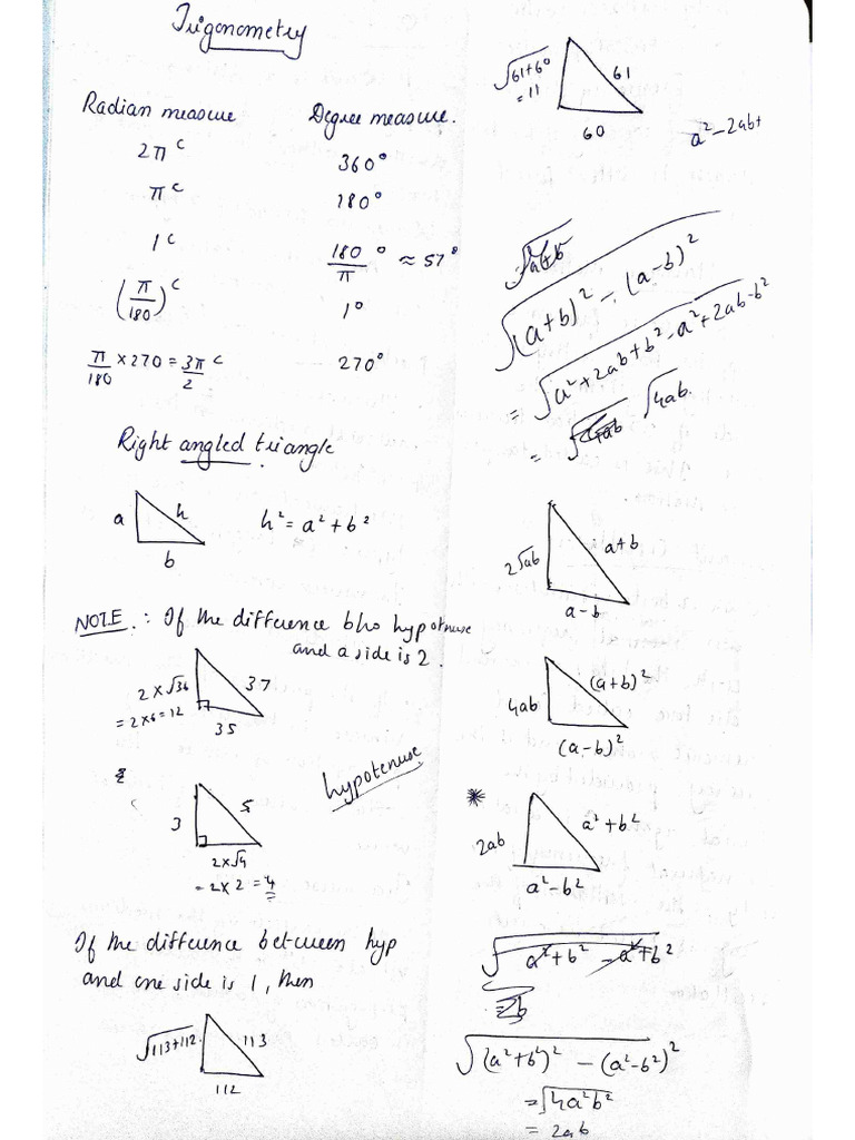 Trigonometry 01 | PDF