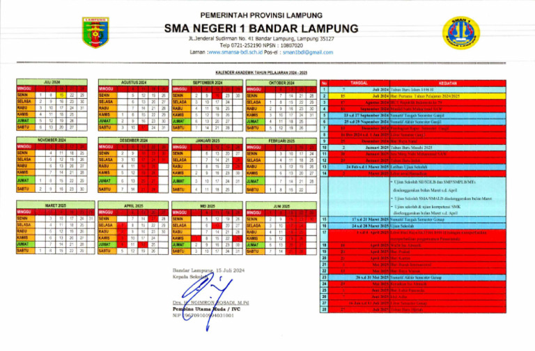 KALENDER PENDIDIKAN 2024 | PDF
