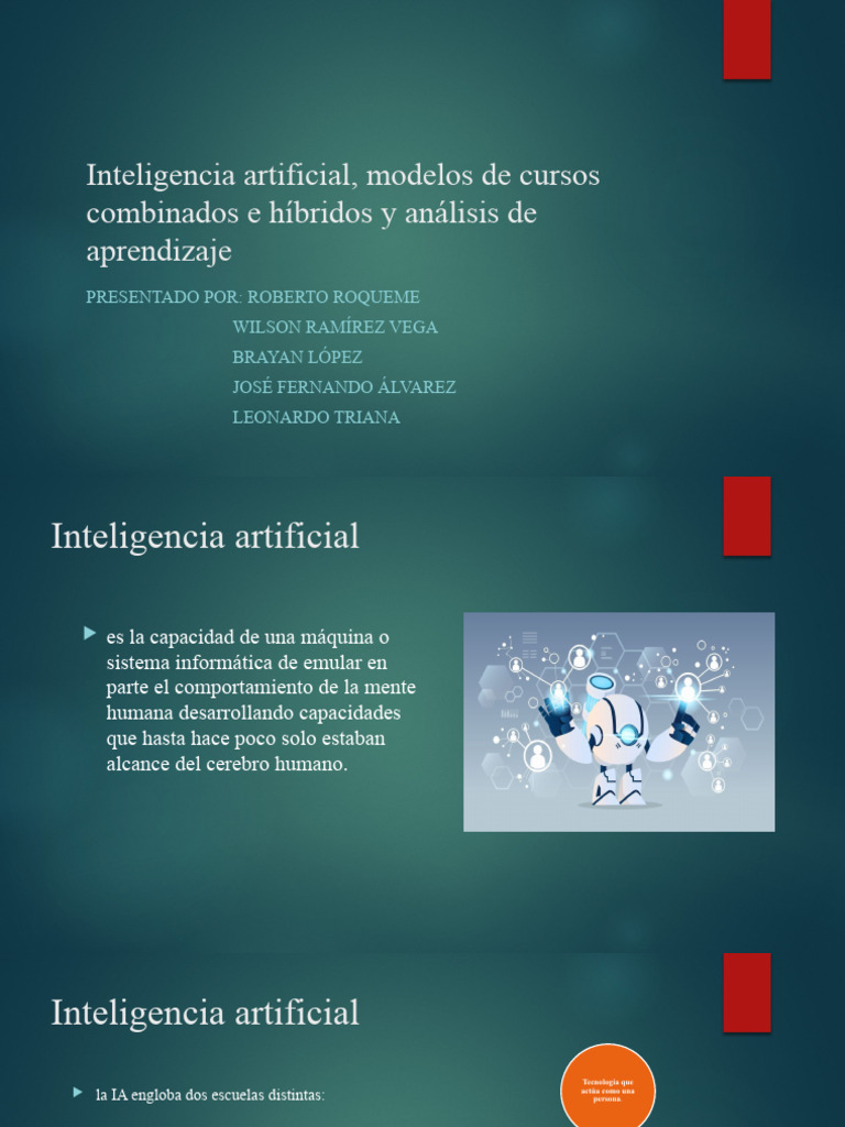 Inteligencia Artificial, Modelos de Cursos Combinados e | PDF | Inteligencia artificial ...