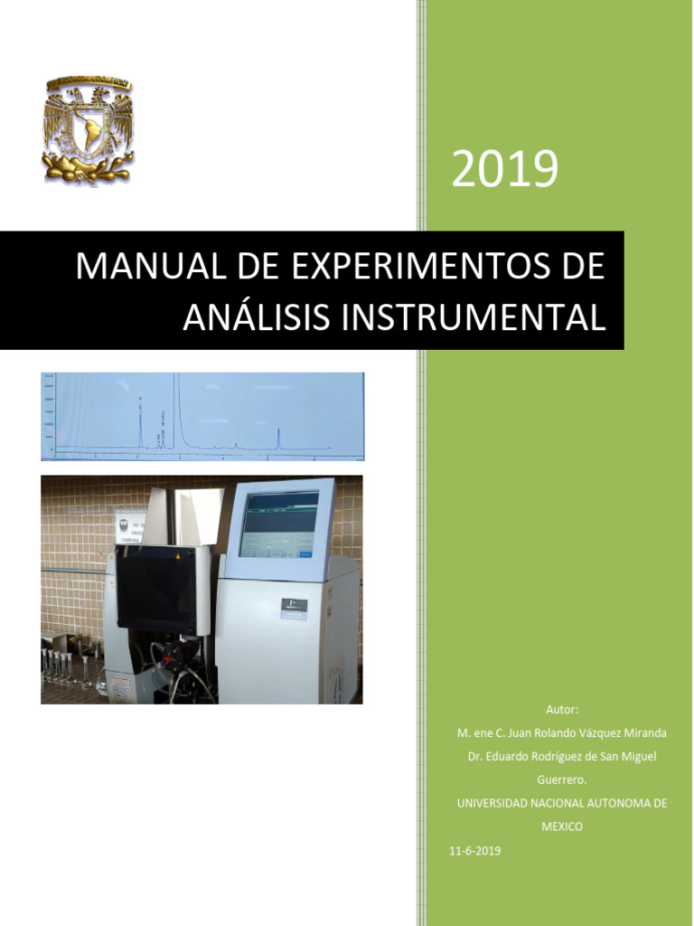 Manual de Experimentos de Analisis Instrumental | PDF | Valoración ...