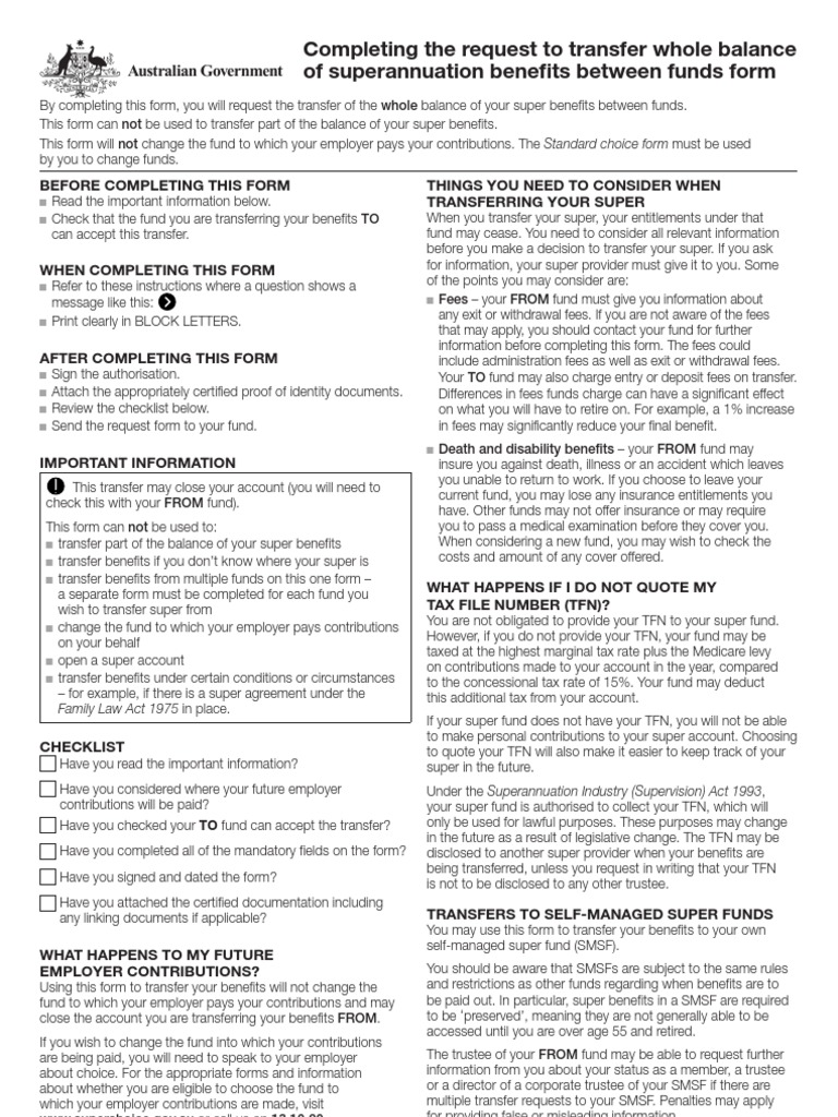 ATO Rollover Form | Identity Document | Judge