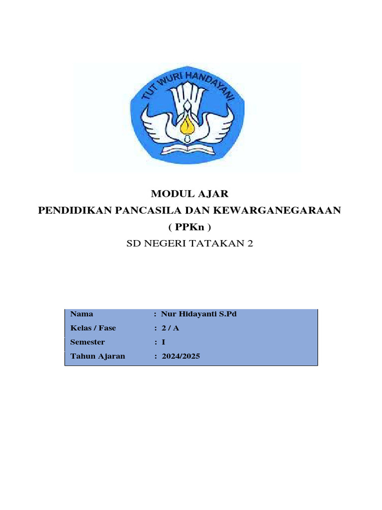 Modul Ajar PPKN | PDF | Karier & Perkembangan
