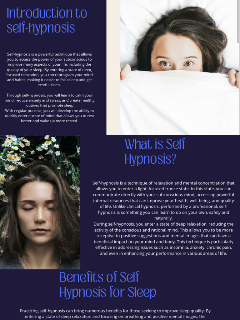 Introduction To Self-Hypnosis | PDF | Relaxation (Psychology) | Sleep