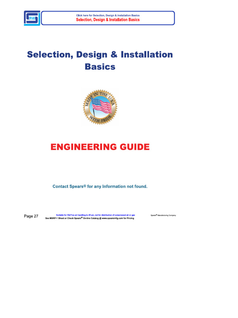 Spears® Engineering Guide | PDF