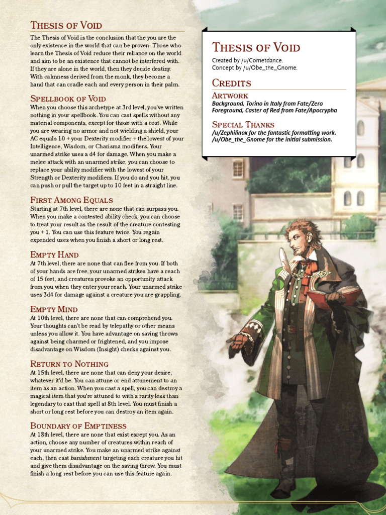 Thesis of Void | PDF