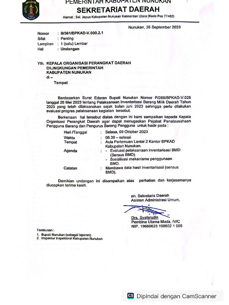 Undangan Sensus | PDF