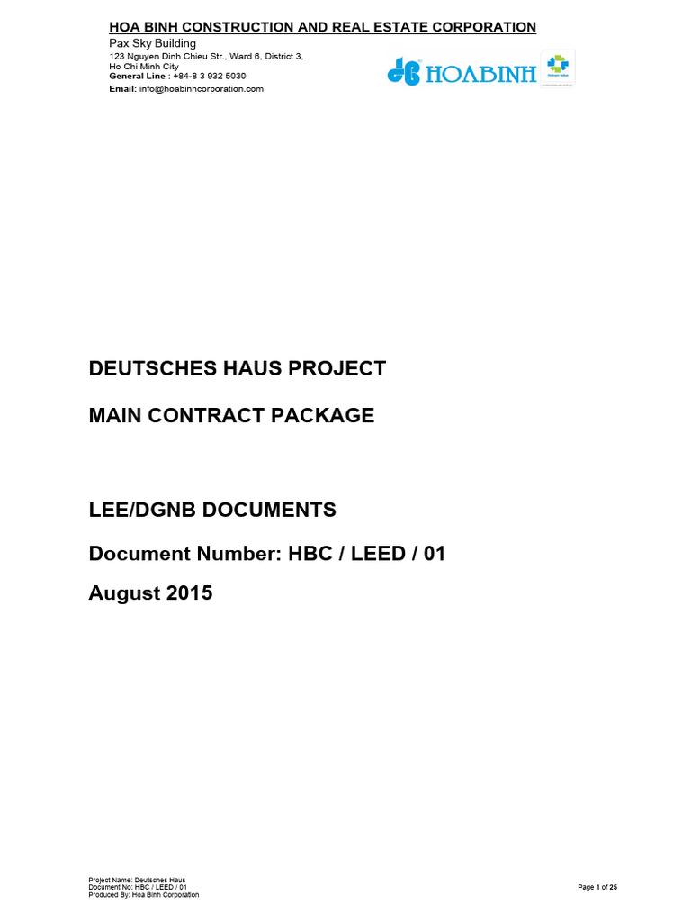 Deutsches Haus LEED Certification Guide | PDF | Green Building | Recycling