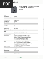Easypact CVS100B Circuit Breaker Data | PDF | Alternating Current ...