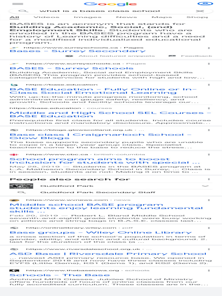 What Is A Bases Class School - Google Search | PDF | Schools