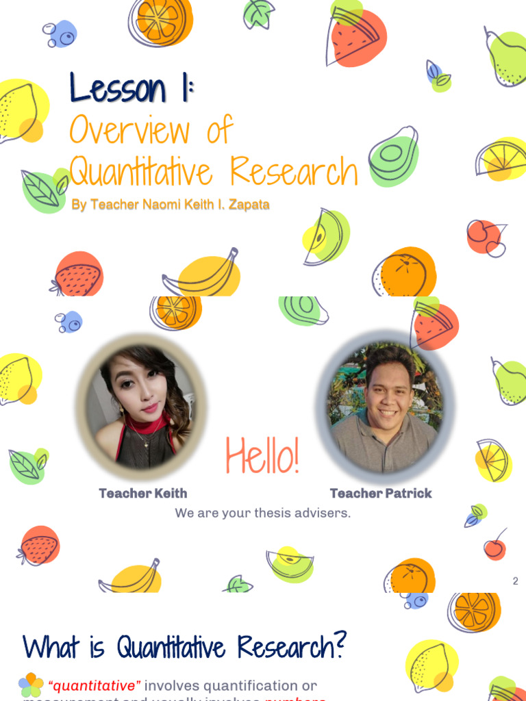 L1-OVERVIEW-OF-QUANTITATIVE-RESEARCH | PDF | Quantitative Research ...