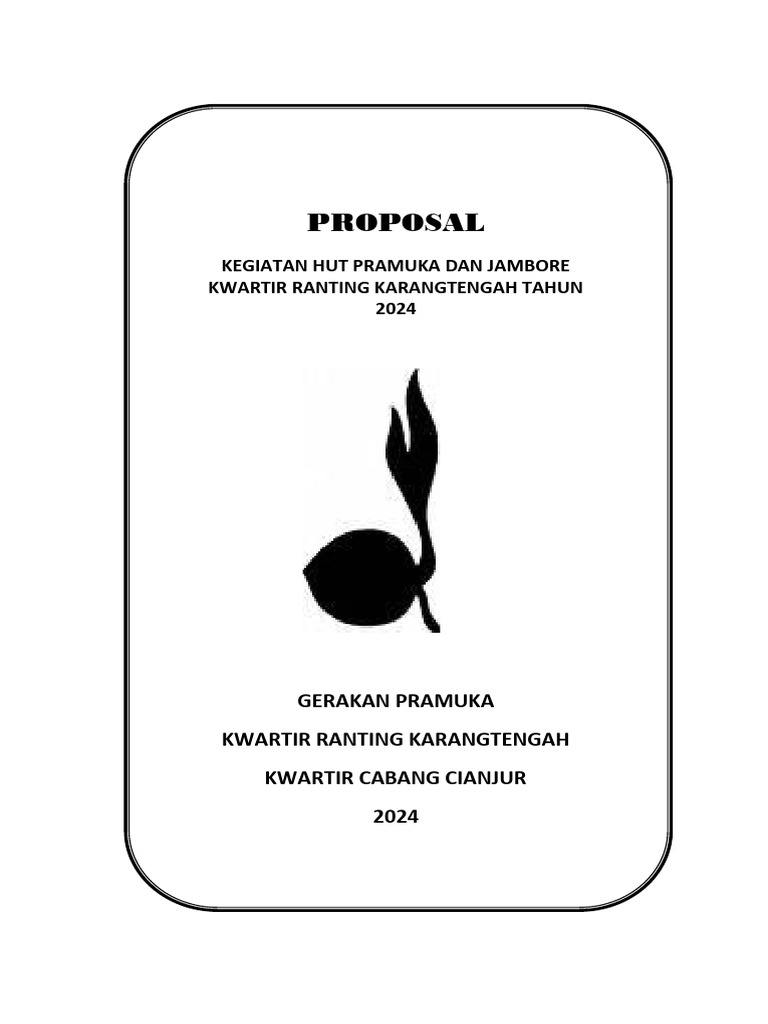 Proposal Hut Pramuka Dan Jamran 2024 | PDF