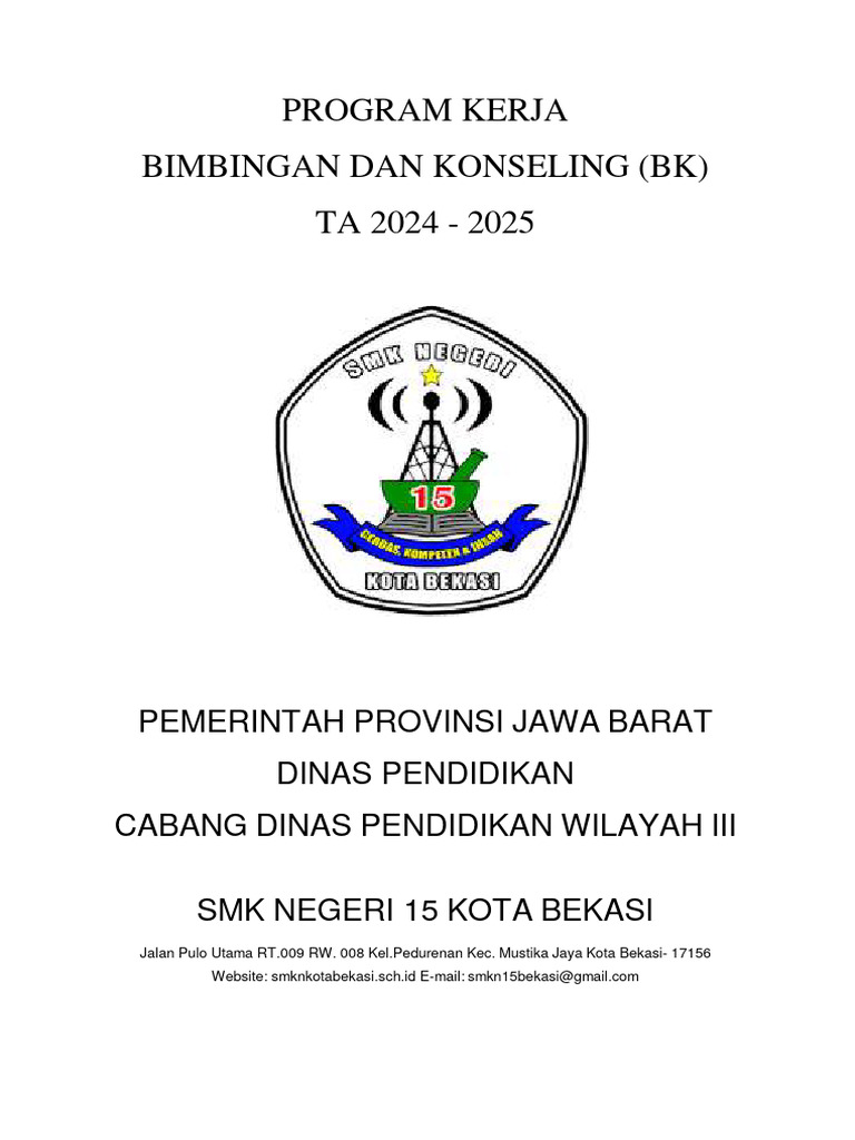 Program Kerja BK 2024 - 2025 | PDF
