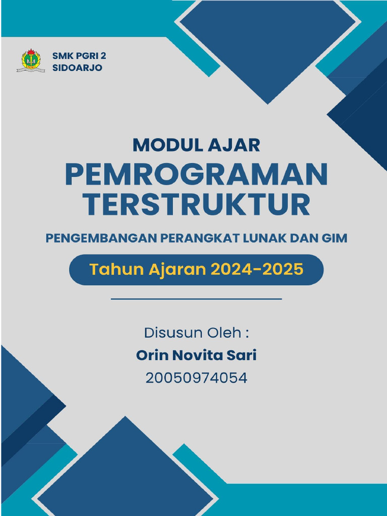 Modul Ajar C++: Struktur Data SMK | PDF | Komputer