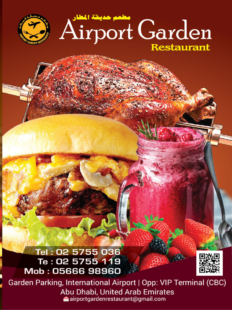Airport Garden Menu-1 | PDF