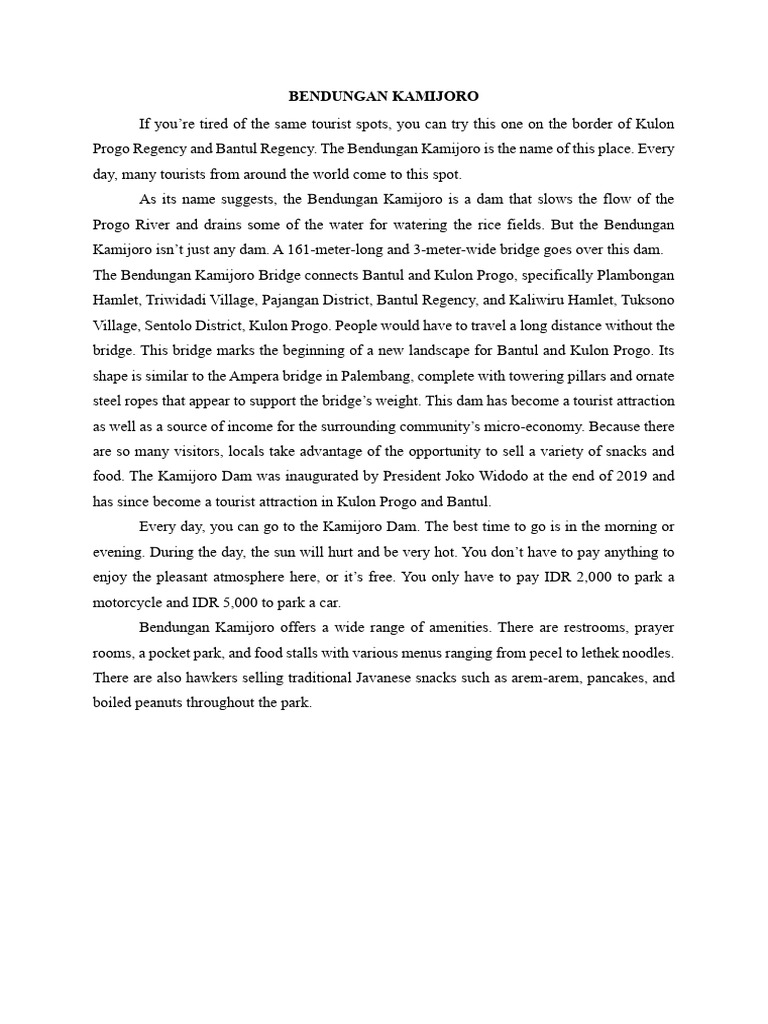Bendungan Kamijoro | PDF