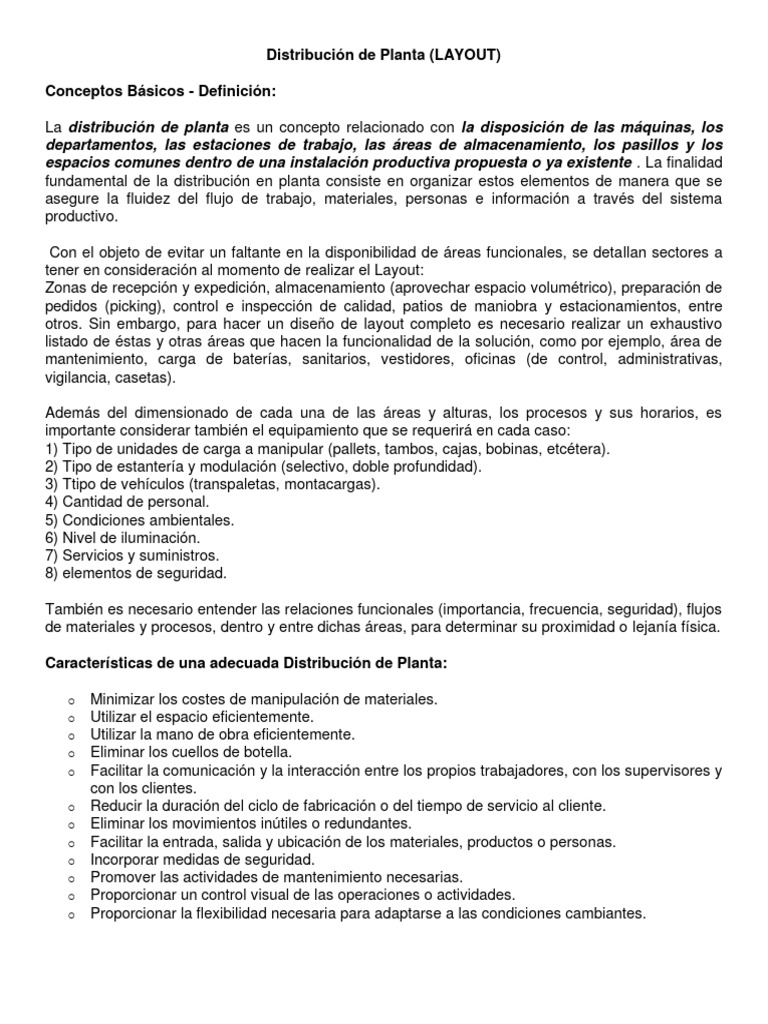 9 - PROCESOS INDUSTRIALES - Apunte Lay Out y Diagramas de Flujo | PDF ...