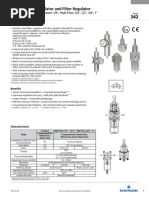 ASCO 342 Series Filter Regulators | PDF | Filtration | Stainless Steel