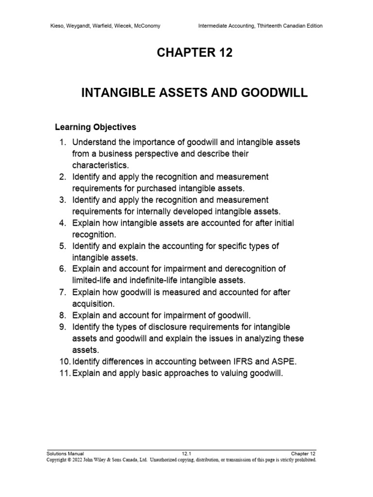 sm12 | PDF | Goodwill (Accounting) | Intangible Asset