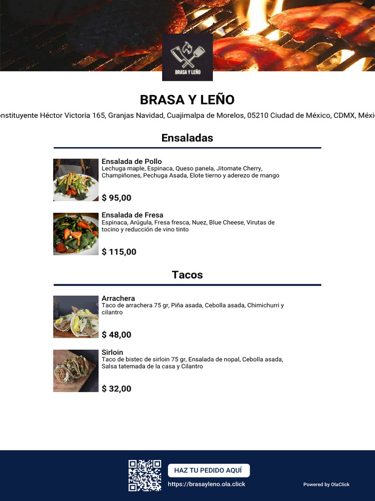 Brasa y Leño | PDF | Hamburguesas | Taco
