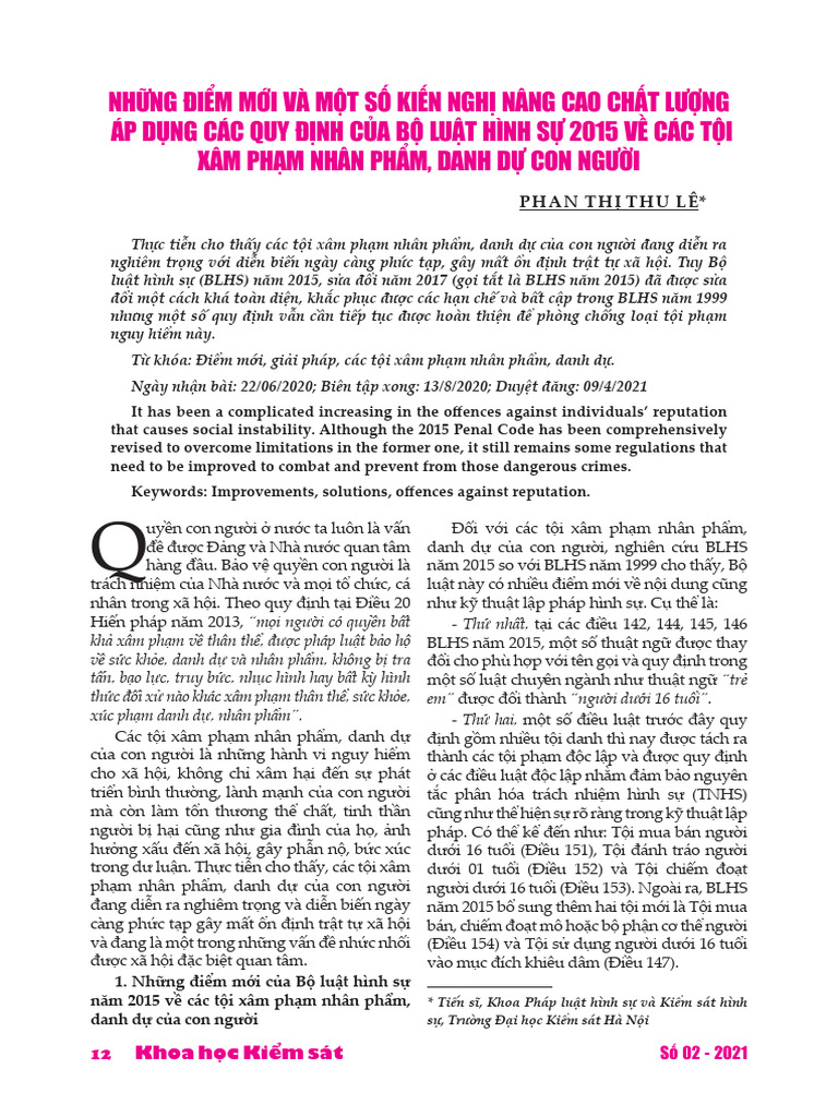 TCKHKS+So+2.2021 Phan+Thi+Thu+Le | PDF