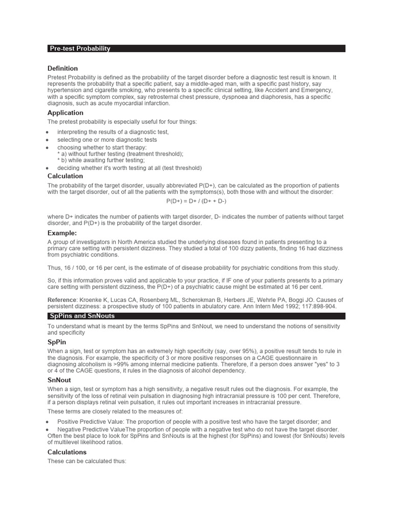 Explanation of Critical Appraisal | PDF | Medical Statistics | Causes ...