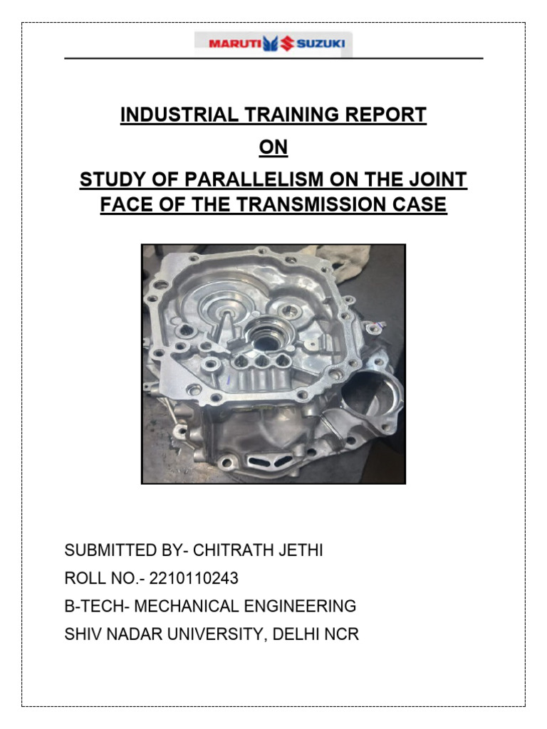 Industrial Training Report | PDF | Machining