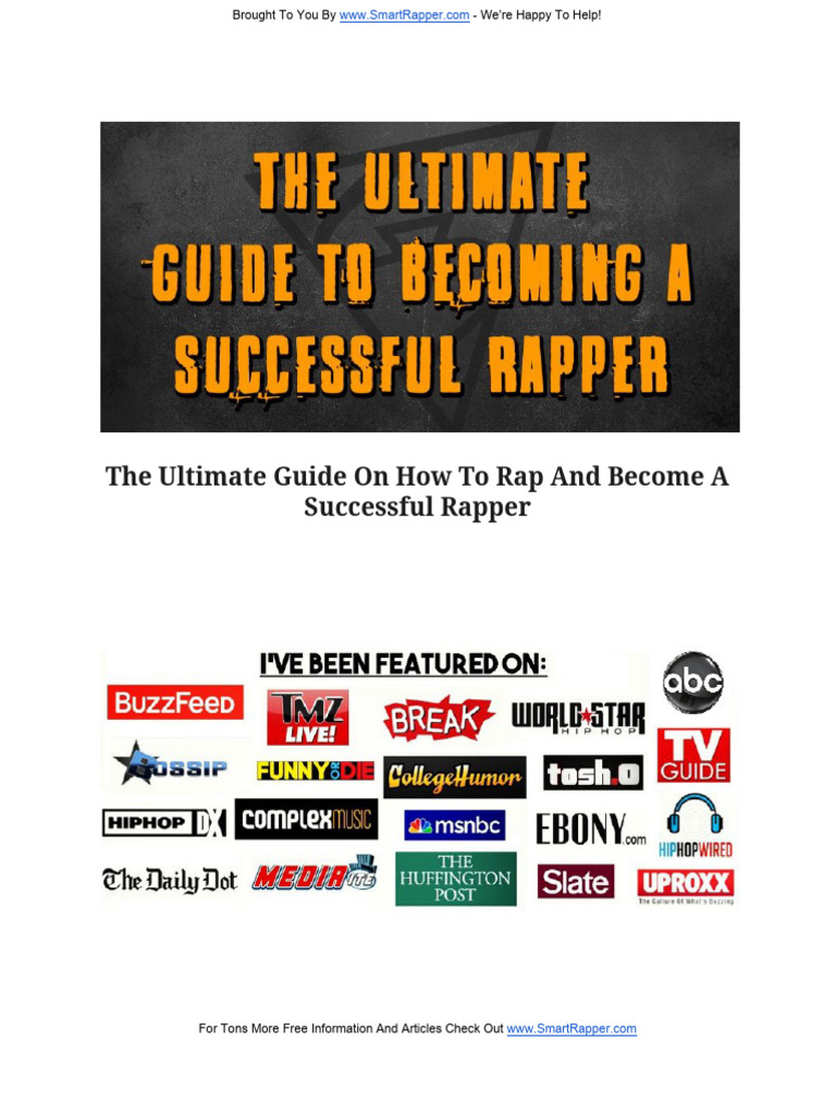 The Ultimate How To Become A Successful Rapper Guide | PDF | Rapping | Hip Hop