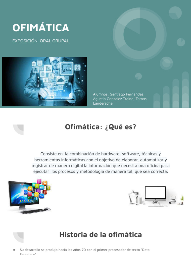 Presentacion Ofimatica | PDF | Bases de datos | Microsoft