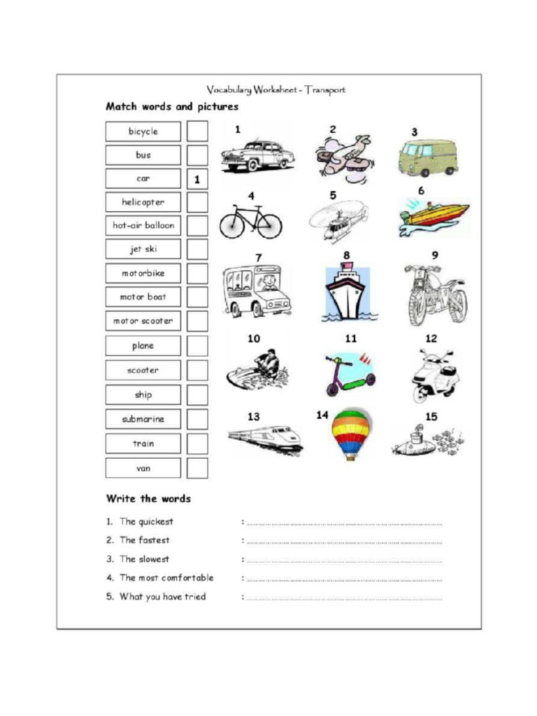 Transportation 1 | PDF