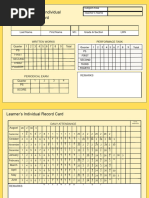 Learners Individual Record Card | PDF