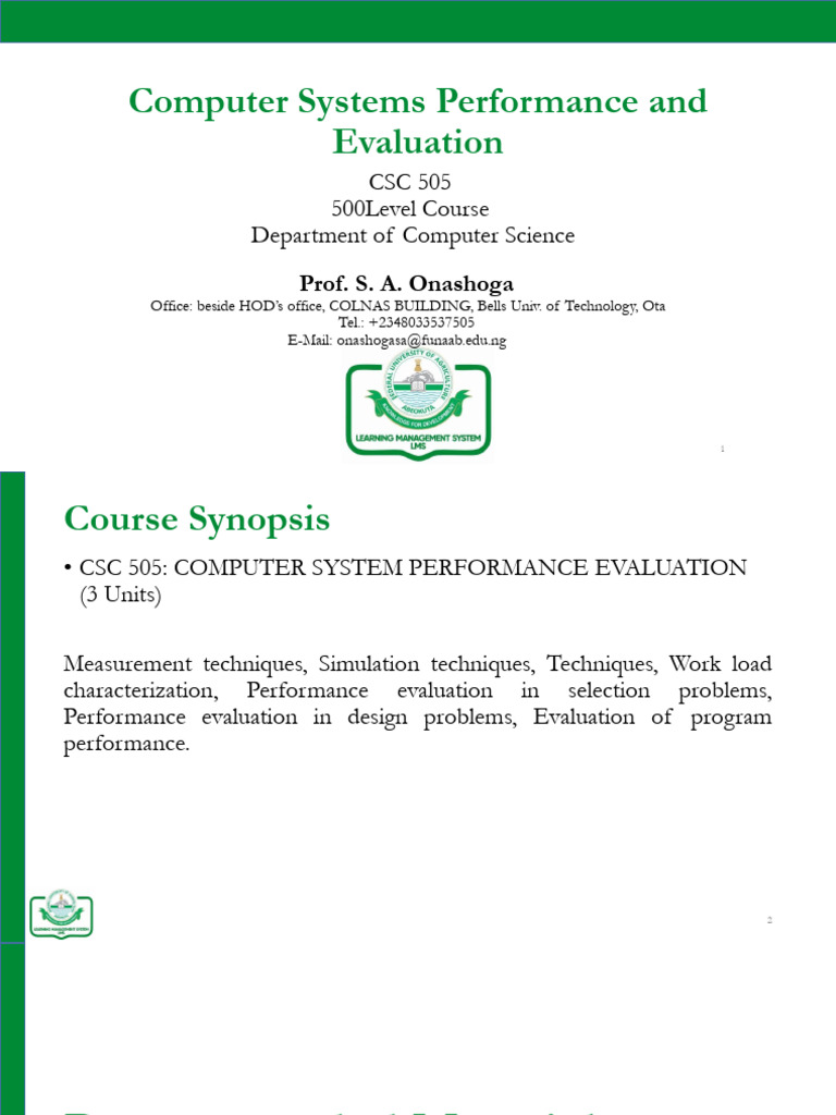 CSC 505 Performance 1 | PDF | Central Processing Unit | Simulation