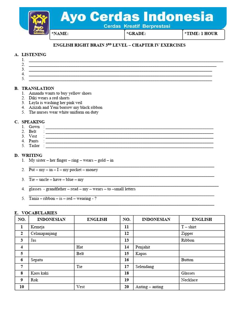 Chapter 4 Exercises - 3RD Level | PDF | Uniforms | Softlines (Retail)