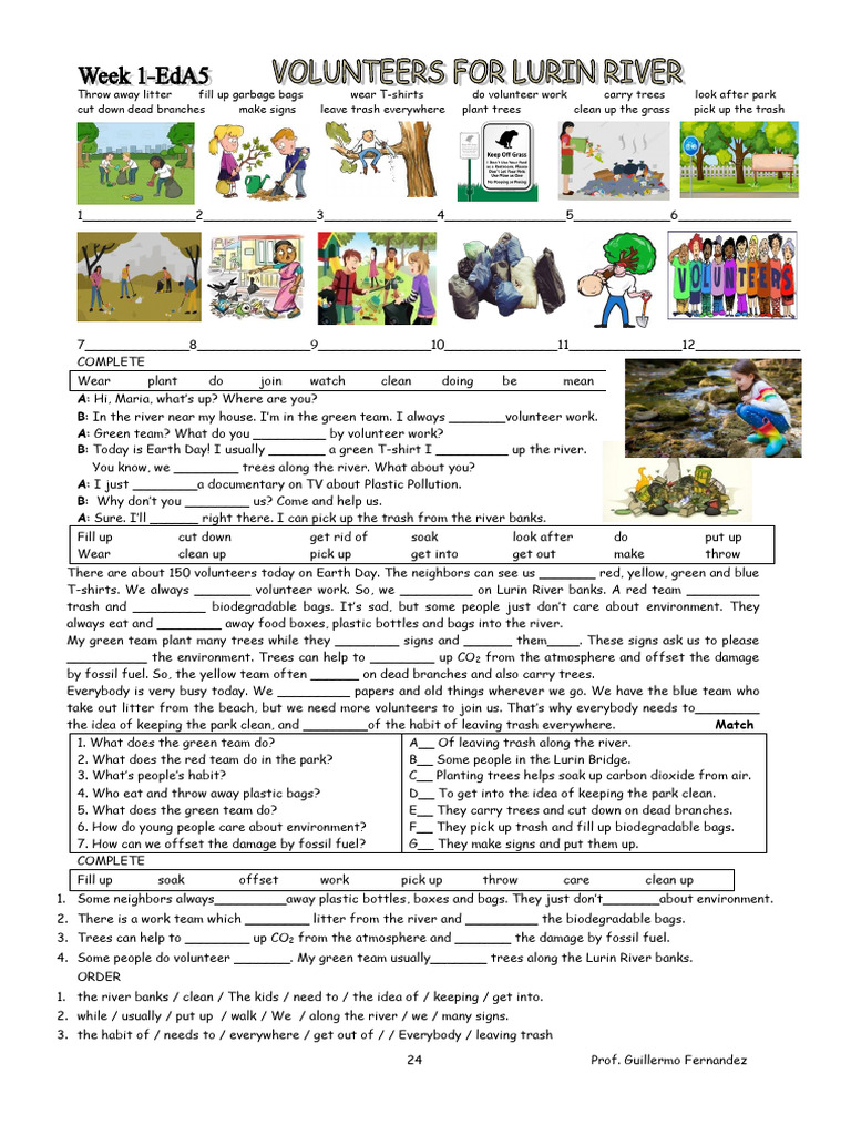 Week 1 Volunteers Lurin River 4ºaño | PDF | Carbon Dioxide | Waste