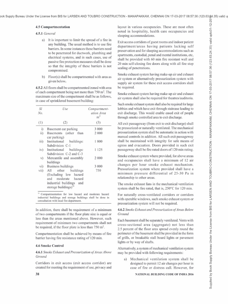 Compartmentation NBC | PDF