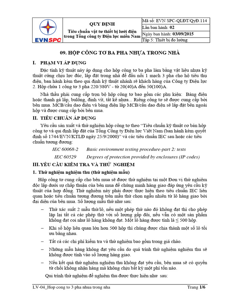 LVi-04_Hop cong to 3 pha nhua trong nha | PDF