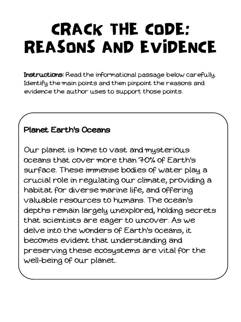 Author Reasons and Evidence Digital Worksheet in Cream Brown Playful ...