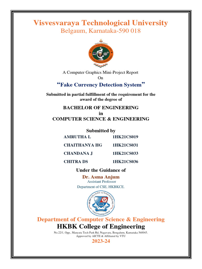 Visvesvaraya Technological University: Belgaum, Karnataka-590 018 | PDF ...