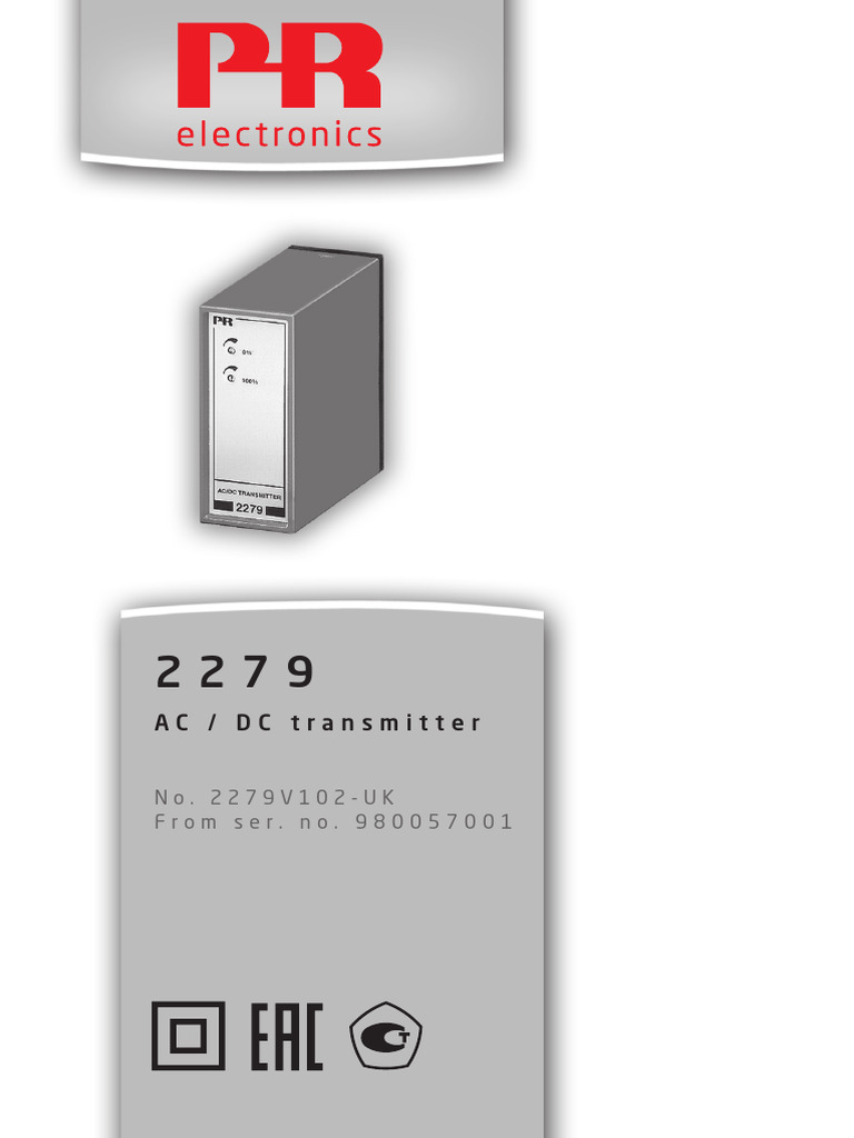 2279 AC / DC Transmitter | PDF | Alternating Current | Switch
