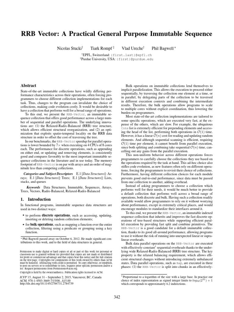 2015 Stucki Rompf Ureche Bagwell | PDF | Computer Programming | Algorithms And Data Structures