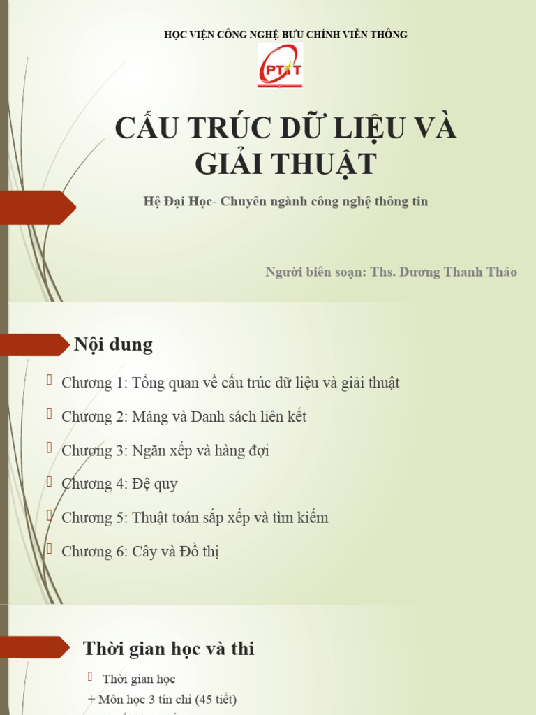 BAIGIANG - CTDLGT - Chuong 1 | PDF