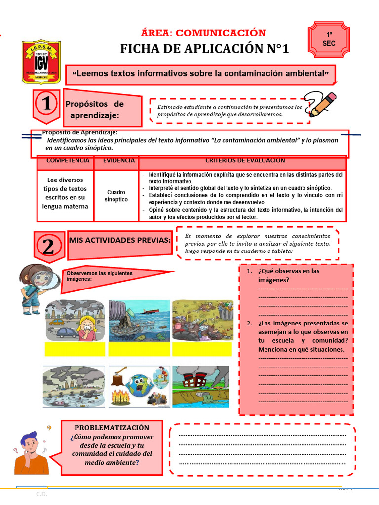 Ficha N°1 - V Unidad 2024 | PDF | Aprendizaje | Modificación de comportamiento