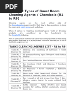 Cleaning Agents R1-R9 | PDF | Bathroom | Home
