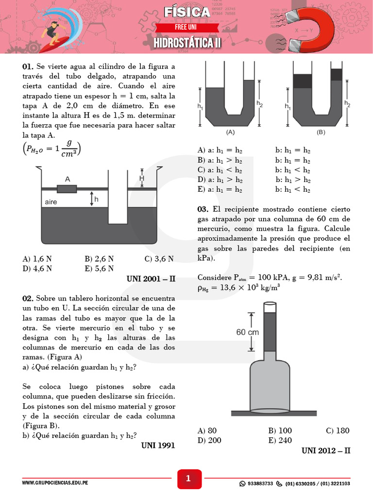 Escaneos - 1709313942722 - HIDROSTÁTICA II - FÍSICA | PDF