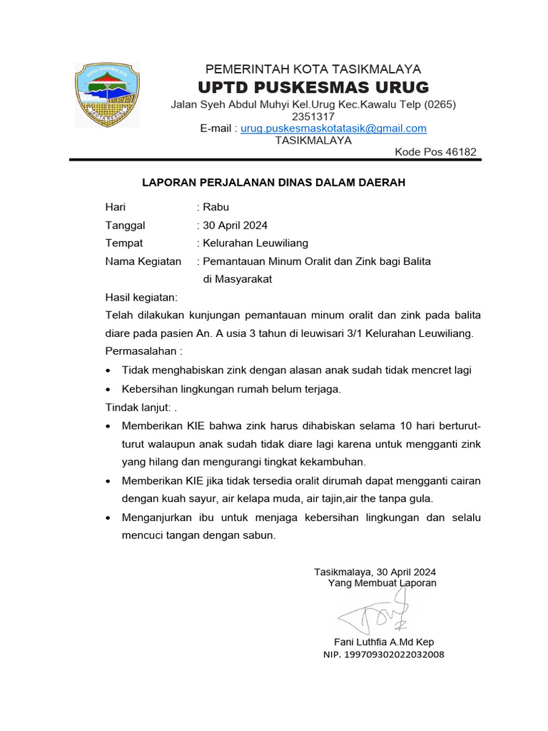 Oralit Dan Zink | PDF