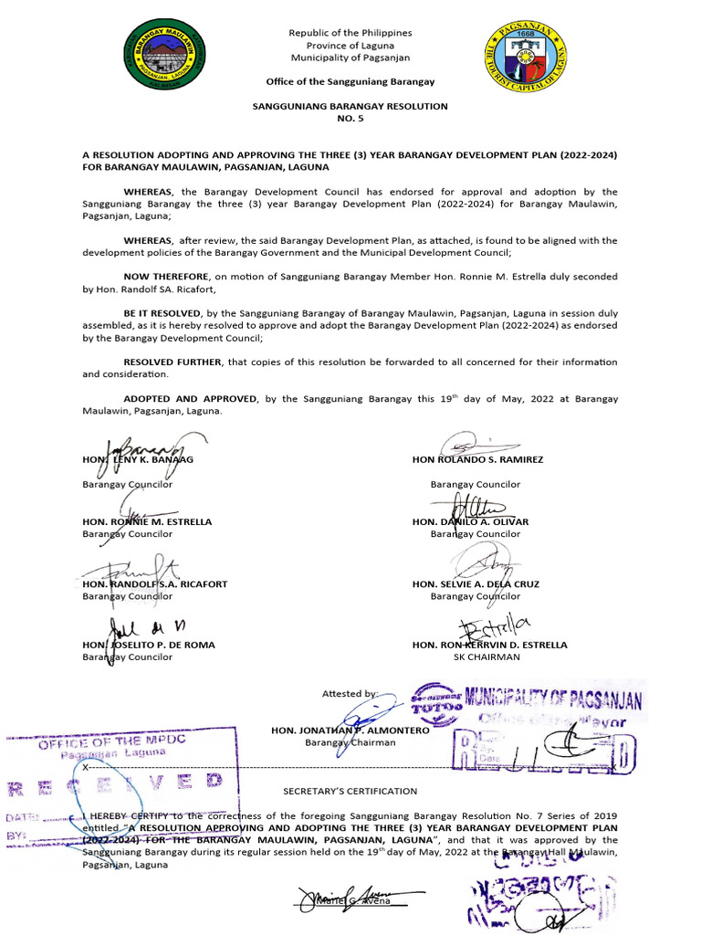 Resolution BDP | PDF