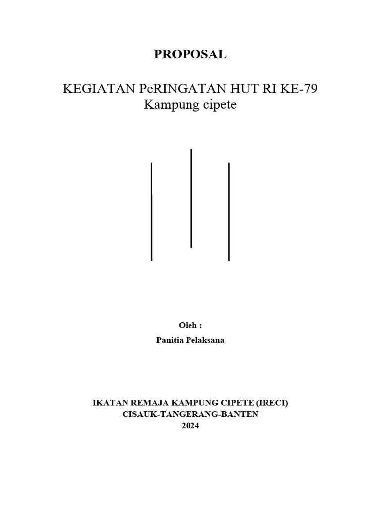 Contoh Proposal 17 Agustus | PDF