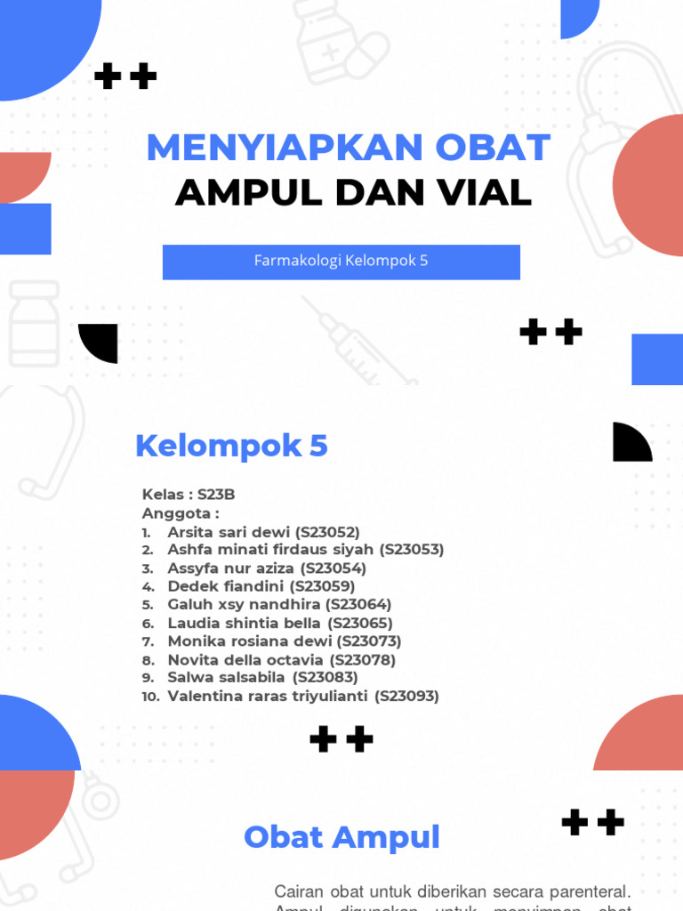 Panduan Obat Ampul dan Vial | PDF | Kesehatan Holistik | Sains & Matematika